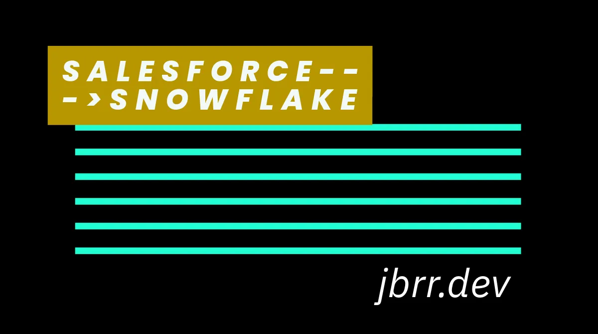 Extracting from Salesforce and loading to Snowflake | Jeff Ruane