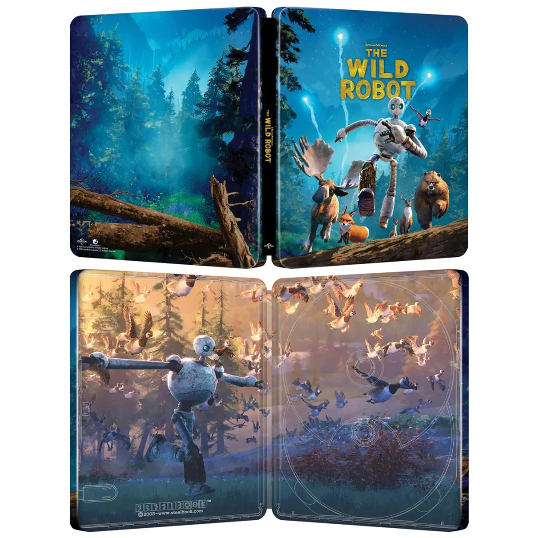The Wild Robot (2024) 4K Steelbook Coming March 2026 from Universal ...