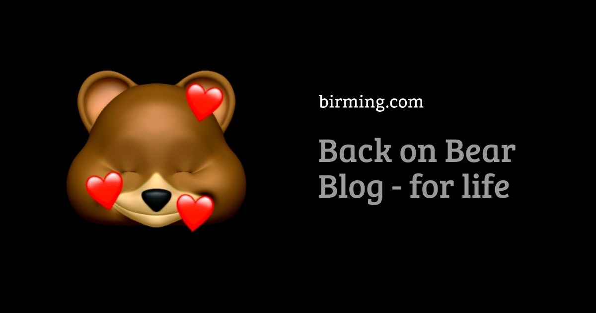 Bear Blog - 用中文浏览 Bear Blog 热门博文