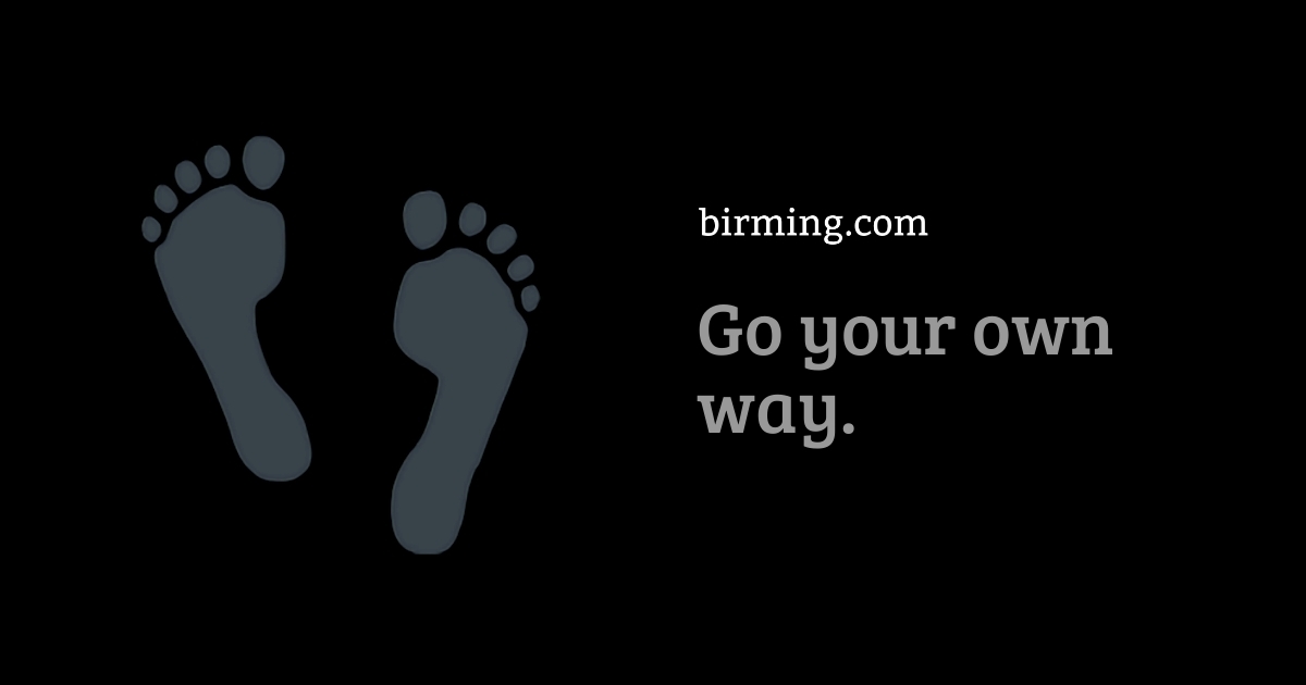 Go your own way | Robert Birming